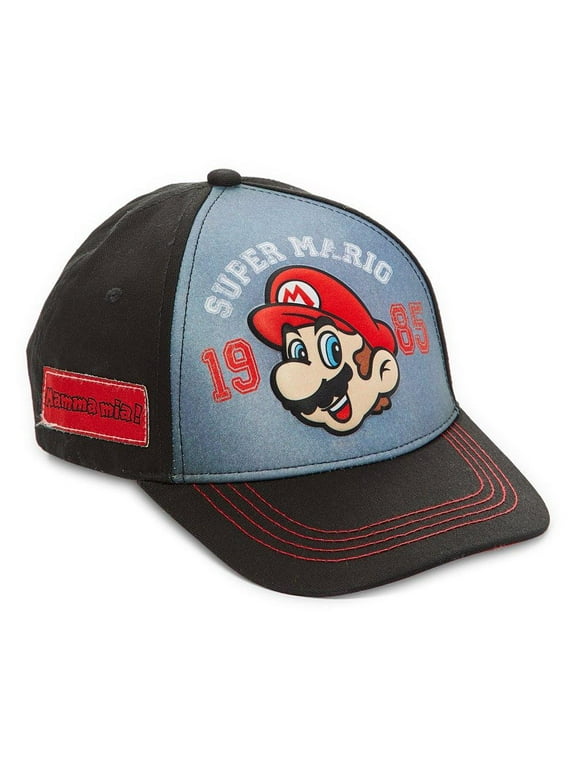 Nintendo Super Mario Rainbow Baseball Cap - for Boys 4-12 Years ...
