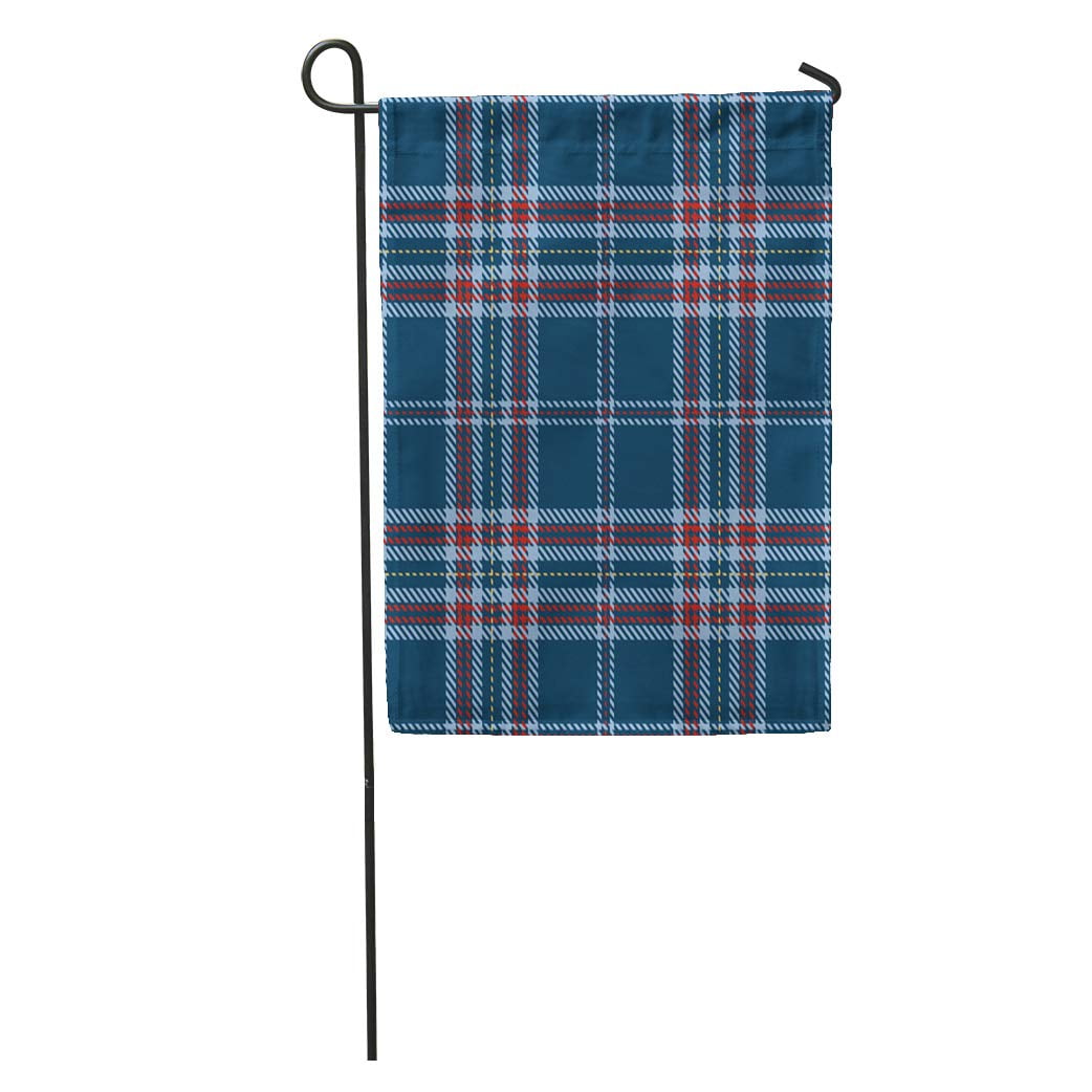 KDAGR Abstract Tartan Red Blue and Gold Plaid Flannel Patterns Tiles ...