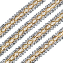 20Yds 3 4 Metallic Gold Braid Lace Trim Flower Glitter Scroll Trims ...
