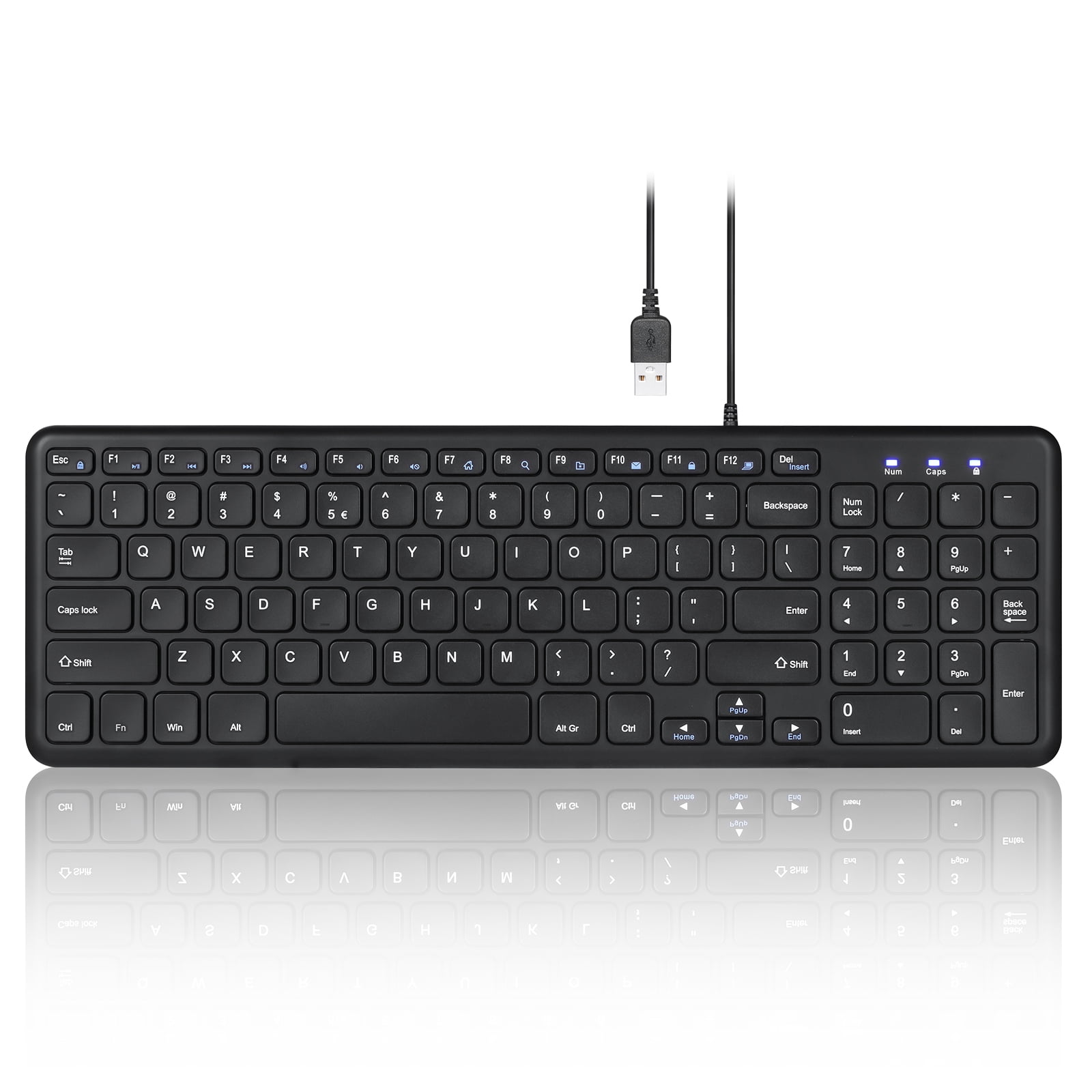Perixx Periboard-213U Wired Silent USB Scissor Computer Keyboard ...