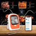 RUXAN Digital Meat Thermometer, Bluetooth, 2 Probes, Food and Grill ...