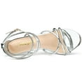 DARING DIVA Women's Open Toe Strappy Straps Stiletto Heel Sandals ...