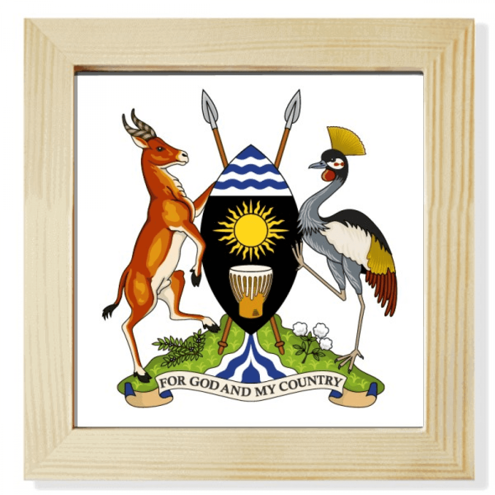 Uganda Africa National Emblem Pantalla de escritorio de pared de ...