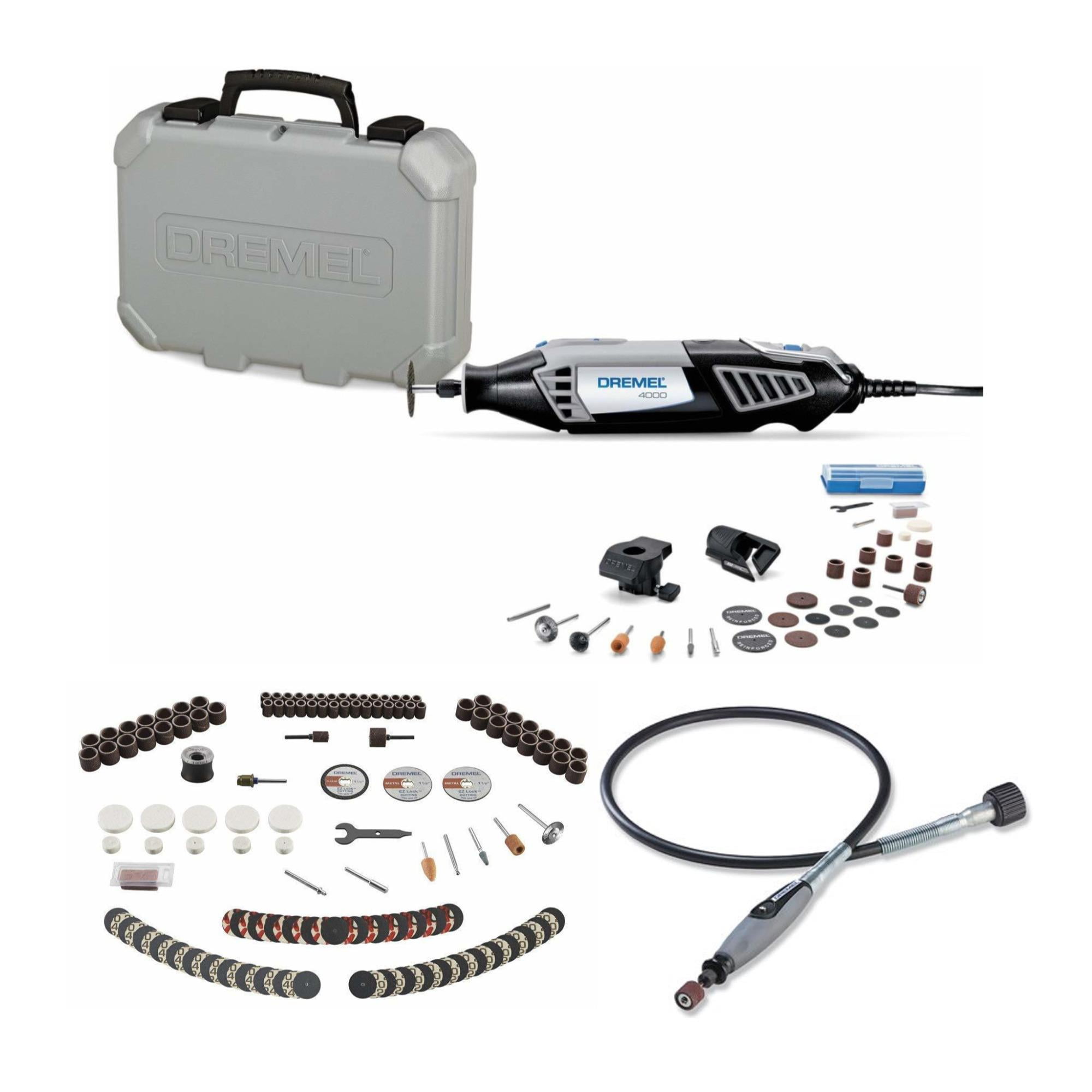Dremel 4000-2/30 Rotary Tool Kit with All-Purpose Rotary Accessory ...