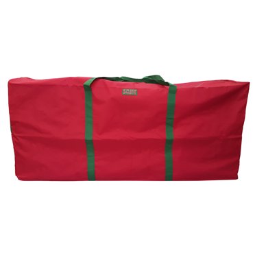 Elf Stor Red Rolling Christmas Tree Storage Duffel Bag w/Window for 9 ...