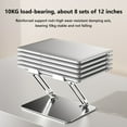 Aluminum Laptop Stand Ergonomic Notebook Bracket - Adjustable Height ...
