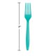 Touch of Color Teal Lagoon Plastic Forks 24 Pack - Walmart.com