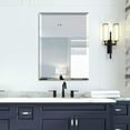 Beveled Mirror, Wall Mirror 24" x 32", Frameless Rectangle Bathroom ...