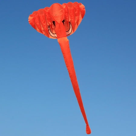 Large Elephant Kite and 98ft Flying Line for Kids and Adults Beginners ...