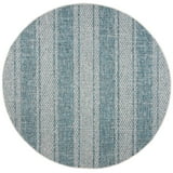 SAFAVIEH Courtyard Robert Striped Indoor/Outdoor Area Rug, 9' x 12 ...