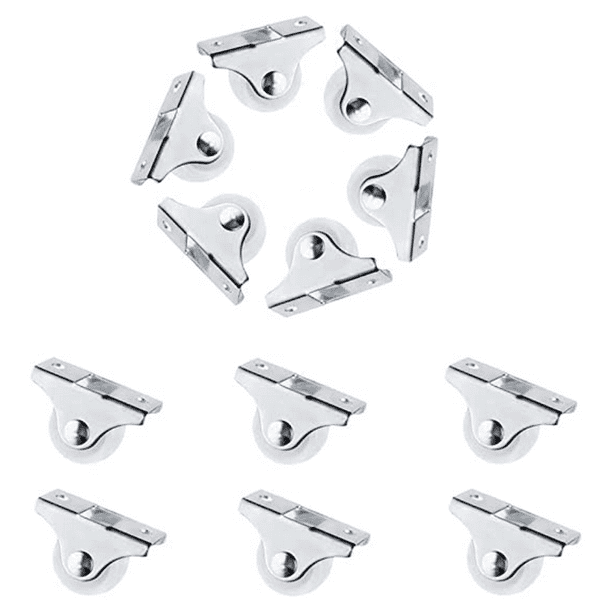 Mini ruedas para muebles 12 piezas Ruedas fijas para muebles Ruedas de 25 mm Mini ruedas Ruedas ...