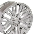 OE Wheels CV37 22 Inch Rims and Tires Fit Sierra 1500 Style 6x139.7 22x9 Chrome - Hollander 5906 ...