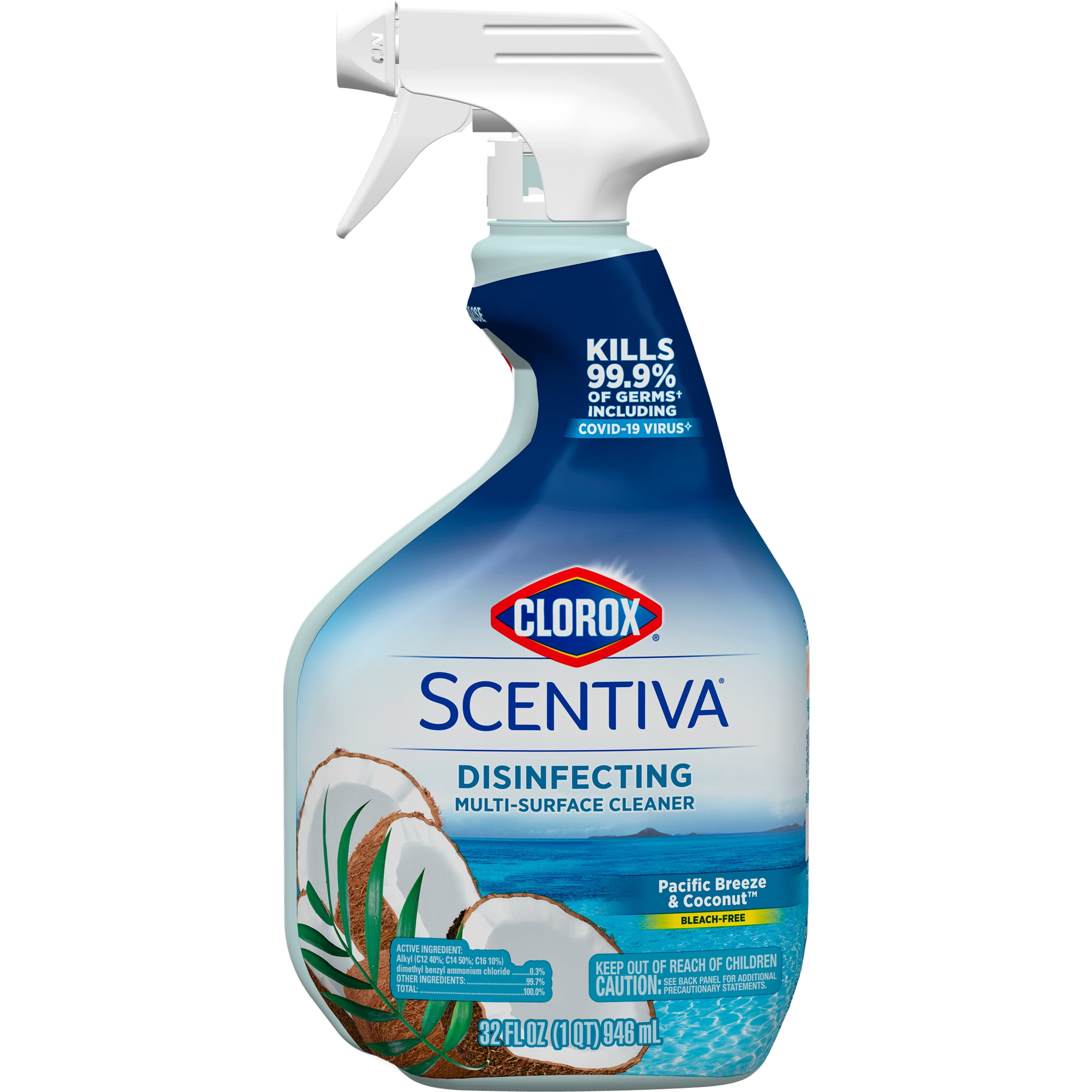 Clorox Scentiva Multi Surface Cleaner Spray, Pacific Breeze and Coconut ...