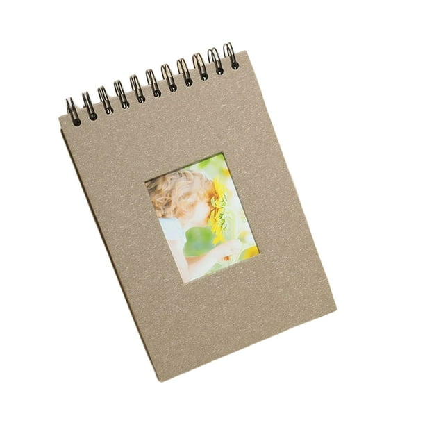 gufffrom A5 Horizontal Spiral Photo Album Paste DIY Handmade Black ...