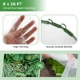Walmart Garden Mesh Netting And Hoops Kit 8x26 Ft For Plants Fruits