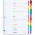 12 Month Dividers for Binders, Jan to Dec Monthly Tabs, Includes ...