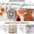 4Pcs Purple Bathroom Shower Curtain Sets with Rugs, Purple and Grey ...
