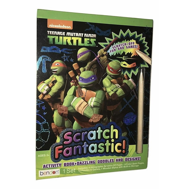 TMNT Scratch Fantastic Activity Book - Walmart.com - Walmart.com