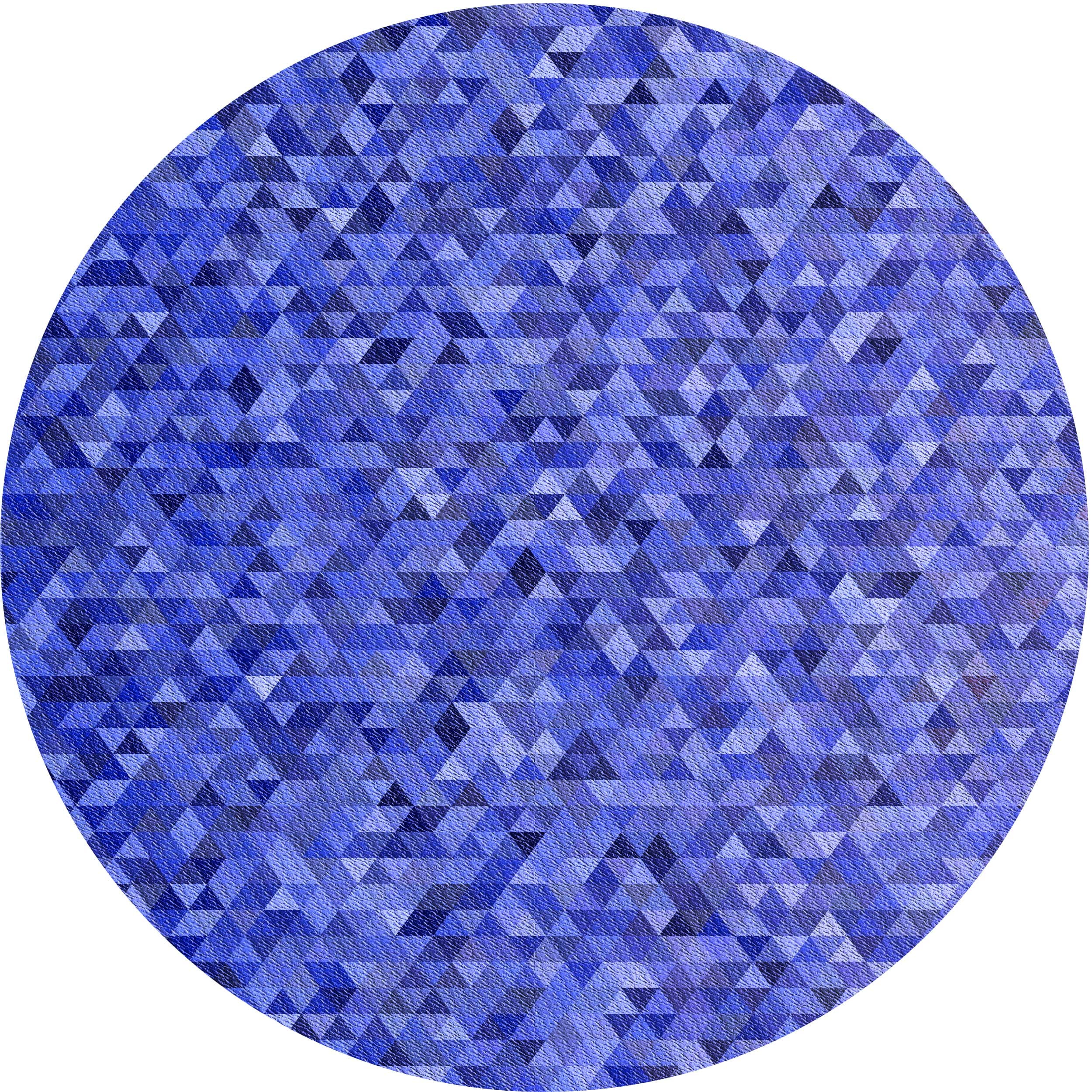 Ahgly Company Indoor Round Patterned Light Slate Blue Area Rugs, 6 ...