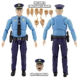 Ultimate 6.5 Inch Police Officer Action Figure With Deluxe Articulation ...