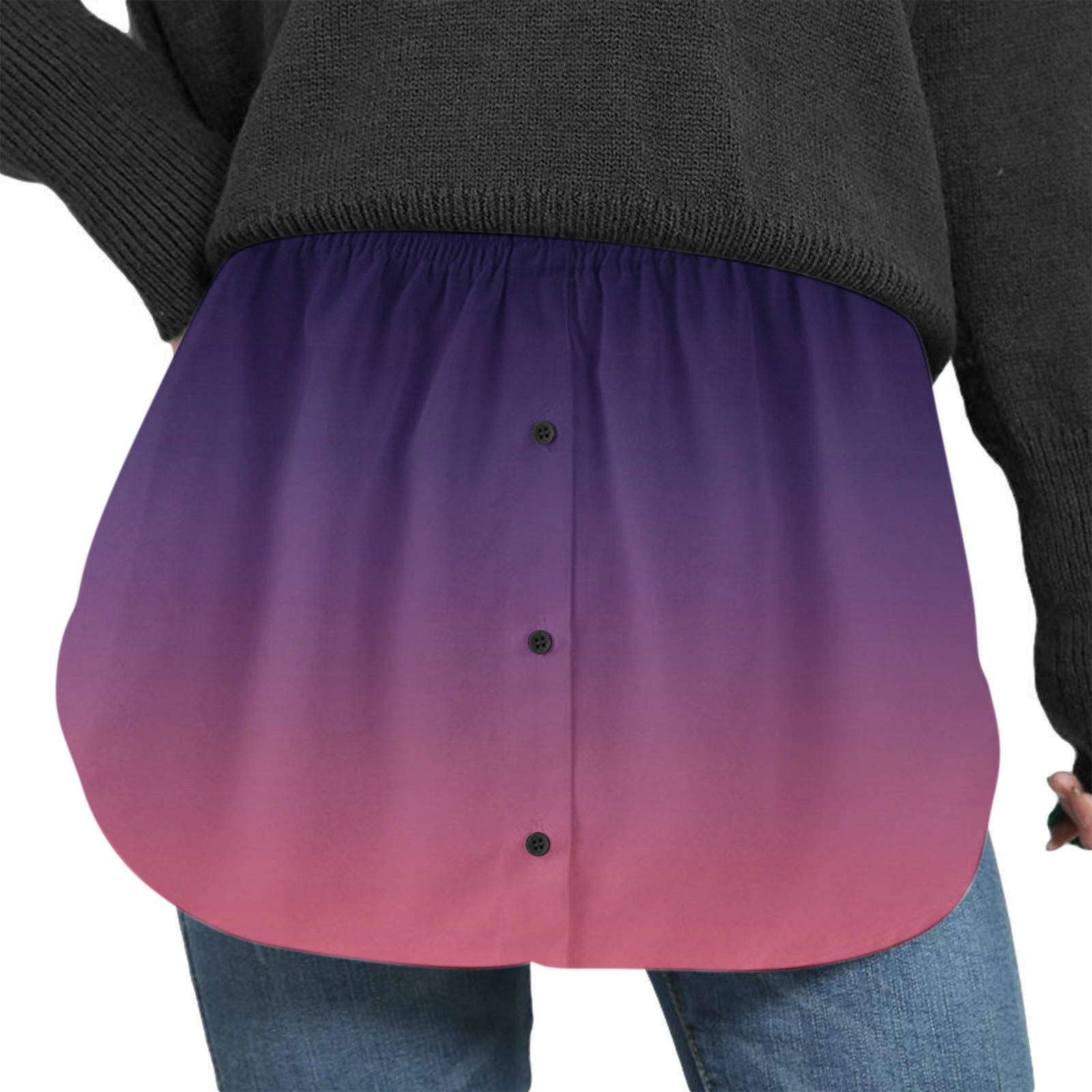 Sweater Skirt Cute Bottom Extender Mini Top Dress Extenders for Women ...