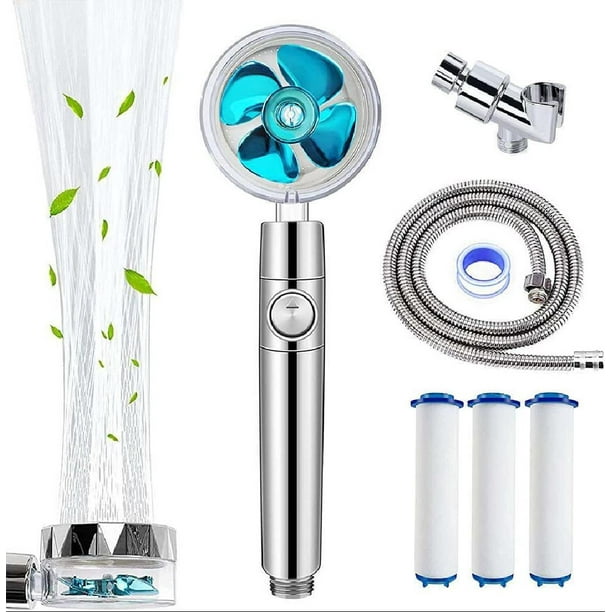 High Pressure Power Vortex 360 Fan Shower Head Pressurized Propeller