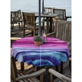 Pink Blue Purple Gradient Round Outdoor Tablecloth with Umbrella Hole ...
