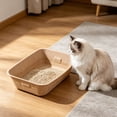 CHENjy Disposable Litter Boxes for Cats, Large Cat Litter Box with Odor ...