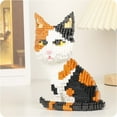 NICKSUN 3D Cartoon Cat Building Blocks Set, Mini Tabby Cat Bricks Toy ...