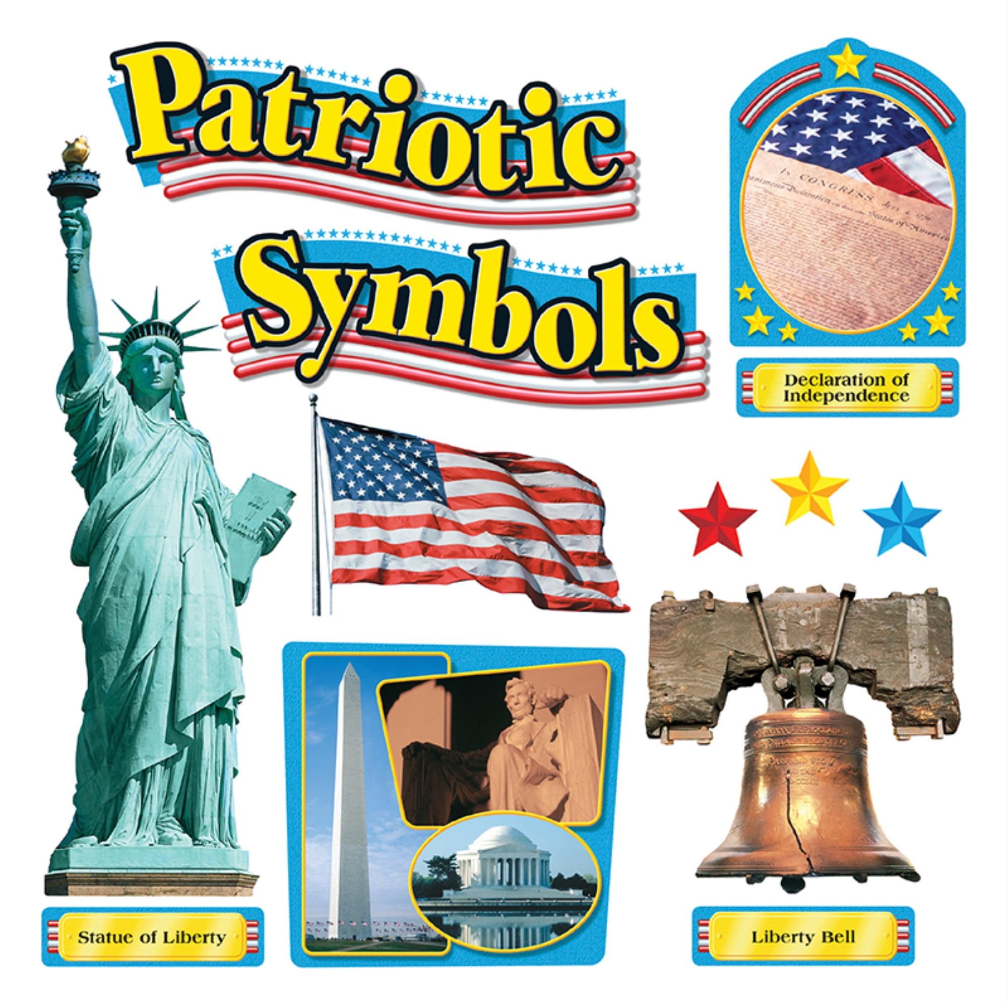 Patriotic Symbols Bulletin Board Set - Walmart.com