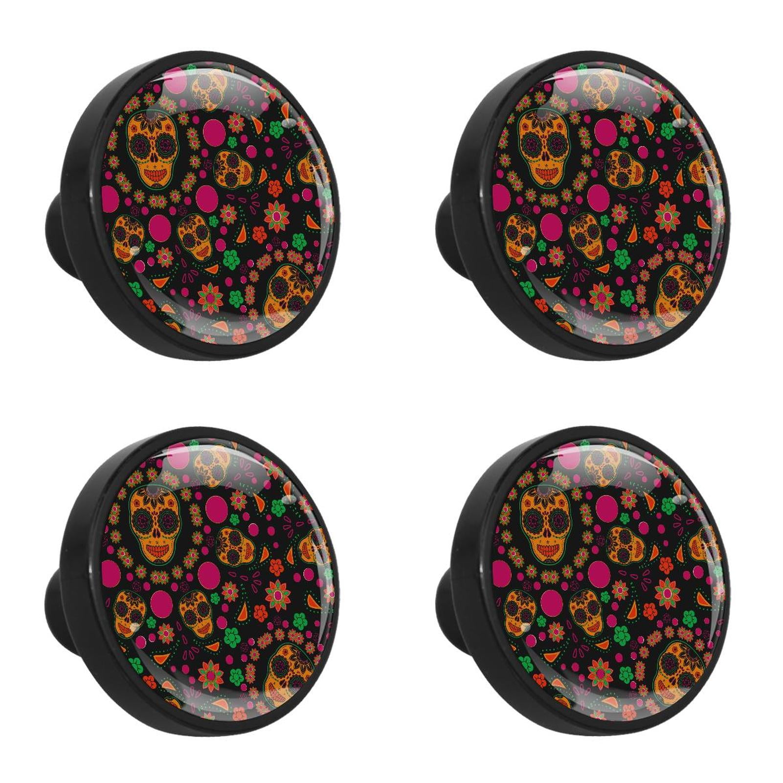 4 Pcs Skull Knobs for Kitchen Cabinet Cupboard Dresser Bookcase Drawer ...