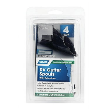 Camco RV Gutter Extensions | Direct Rain Water Away from the Sides of ...