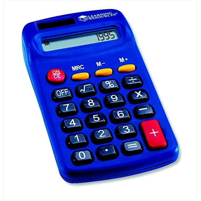 Dual Power Primary Calculator, 1 Aa Battery, Blue - Walmart.com