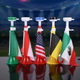 AOOOWER 4PCS Football Fan Vuvuzela Horns Hand Push Horn Loud Cheering ...