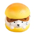 Diceymbol Cat In Burger Shaped Squishy Stress Reliever Slow Rebound ...