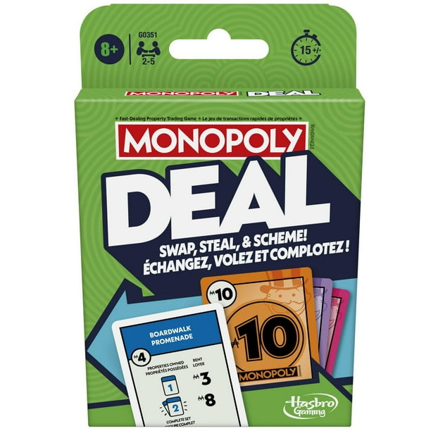 Monopoly Deal Card Game, Ages 8 and up - Walmart.ca