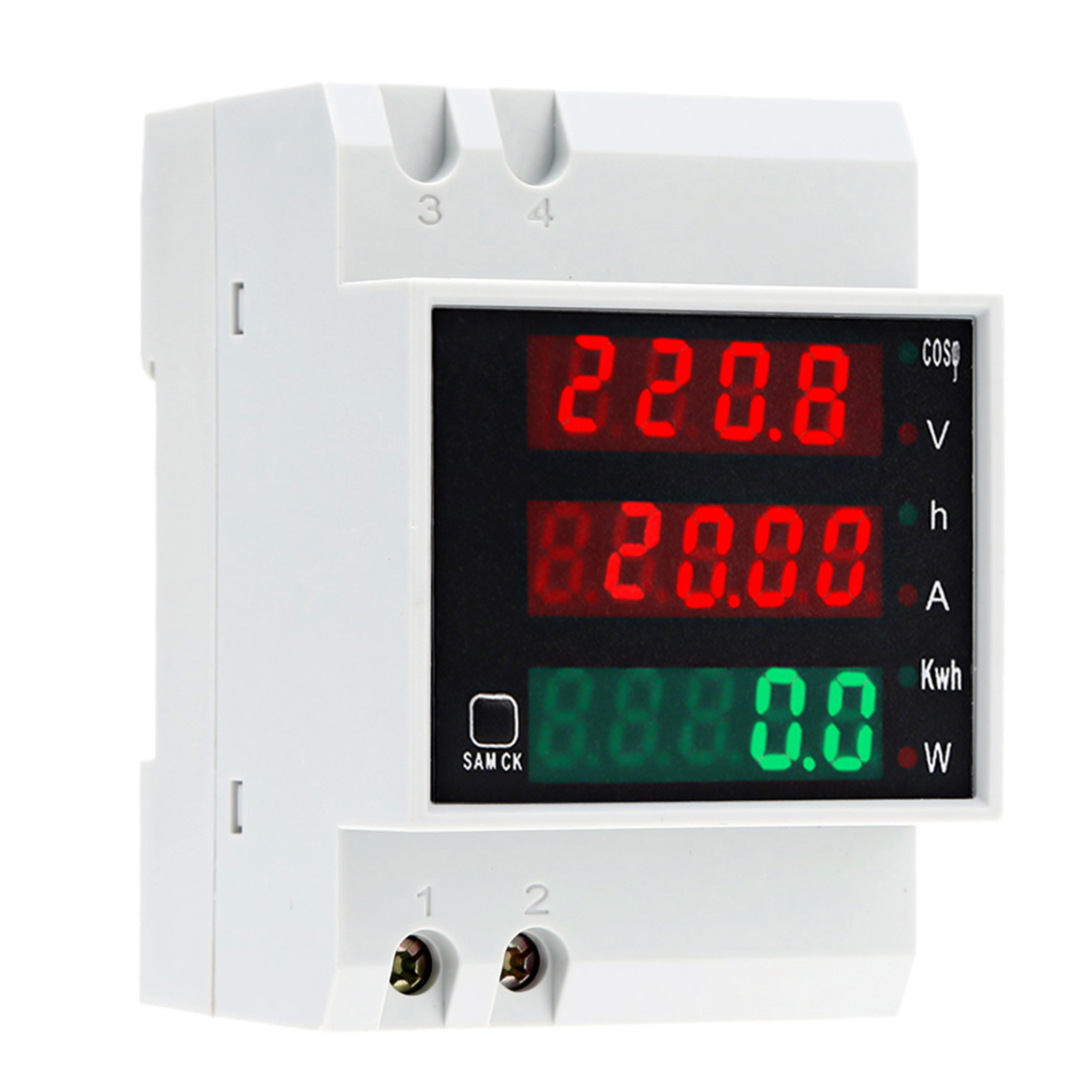 Current Testers KKmoon AC80-300V 100A Multi-functional Digital Din Rail ...