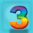 24 Pack Bulk Multi-Color Plastic 3-D Party Number 3 - Walmart.com