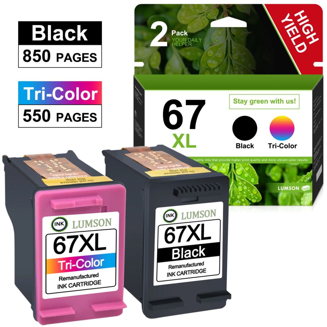 𝑷𝒓𝒐𝒎𝒐𝒕𝒆 𝑺𝒂𝒍𝒆𝒔 67xl Ink Cartridge 2 Pack Replacement for HP Deskjet ...