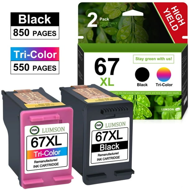 𝑷𝒓𝒐𝒎𝒐𝒕𝒆 𝑺𝒂𝒍𝒆𝒔 67xl Ink Cartridge 2 Pack Replacement for HP Deskjet ...