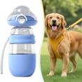 1Pcs Basiess Portable Dog Water Bottle 2 in 1 Pet Travel Cup Leak Proof ...