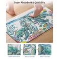 Blue Sea Turtles Soft Diatomaceous Earth Mat, Fishes Color Coral Ocean ...