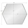 Kate and Laurel Rhodes Modern Hexagon Wall Mirror, 24.75 x 36.75 ...