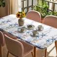Blue Ocean Fitted Rectangle Tablecloth 30" x 60" Starfish Shell Coral ...