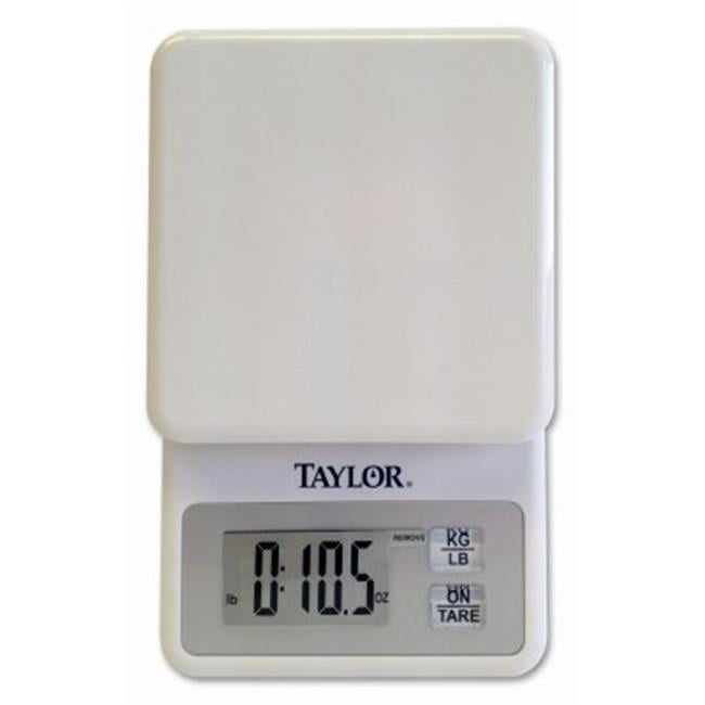 Taylor Precision Products 220790 Compact Digital Kitchen Scale, White ...