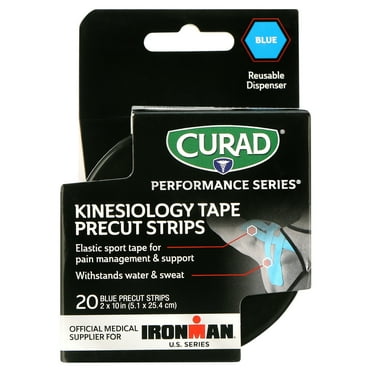 CanDo kinesiology tape, 2" x 16.5 ft, blue, 1 roll - Walmart.com