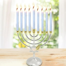 Brtagg Candelabro Judio Estrella David Oro 21cm Menorah 7 Ramas Con ...