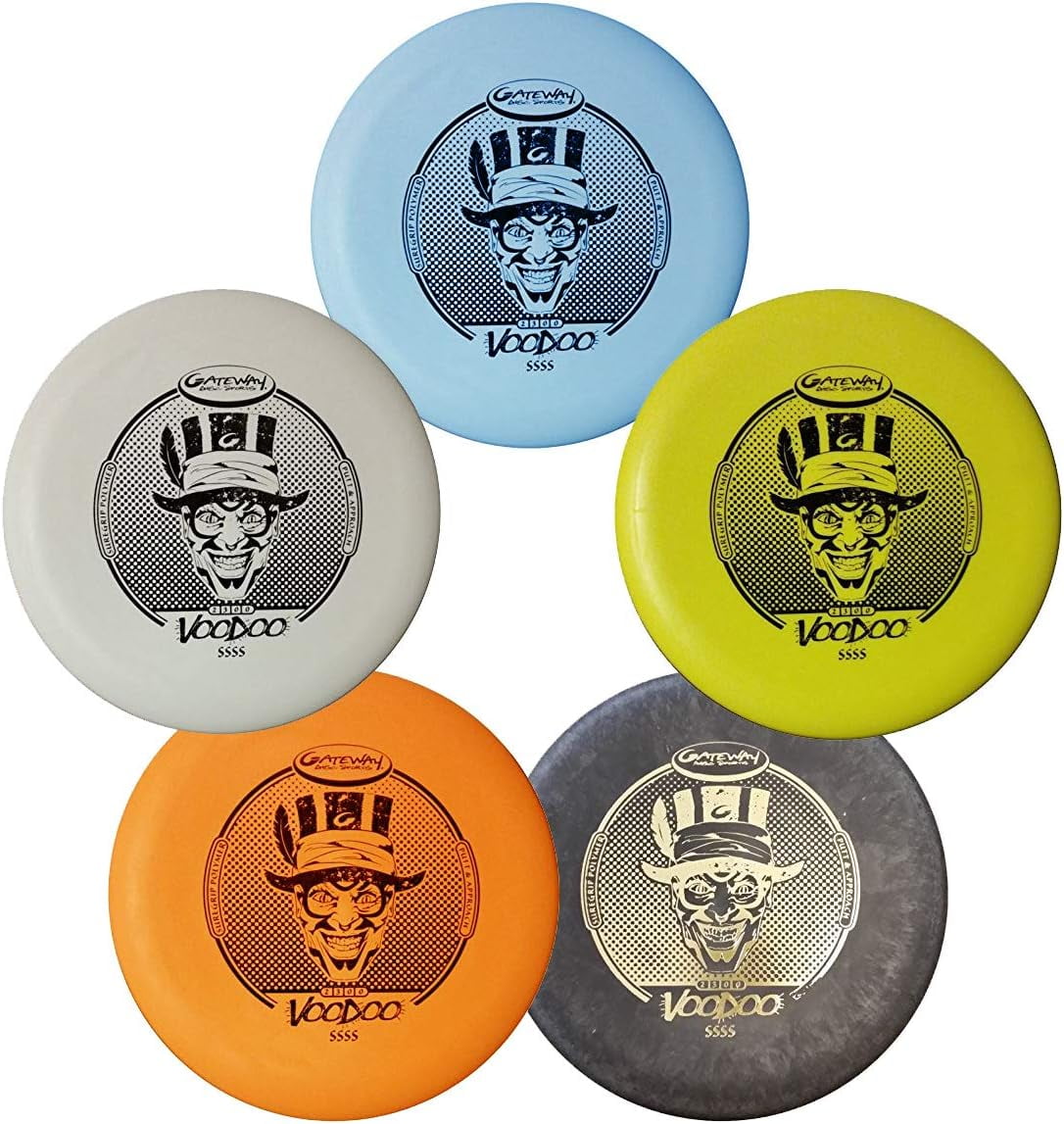 Gateway Voodoo Disc Golf Putter Approach Disc - 5 Pack (4s (SSSS ...