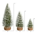 Vickerman 3"-5"-7" Frosted Green Oval Pine Artificial Christmas Tree ...