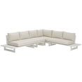 Meridian Furniture Maldives Cream Water Resisting Outdoor Modular ...